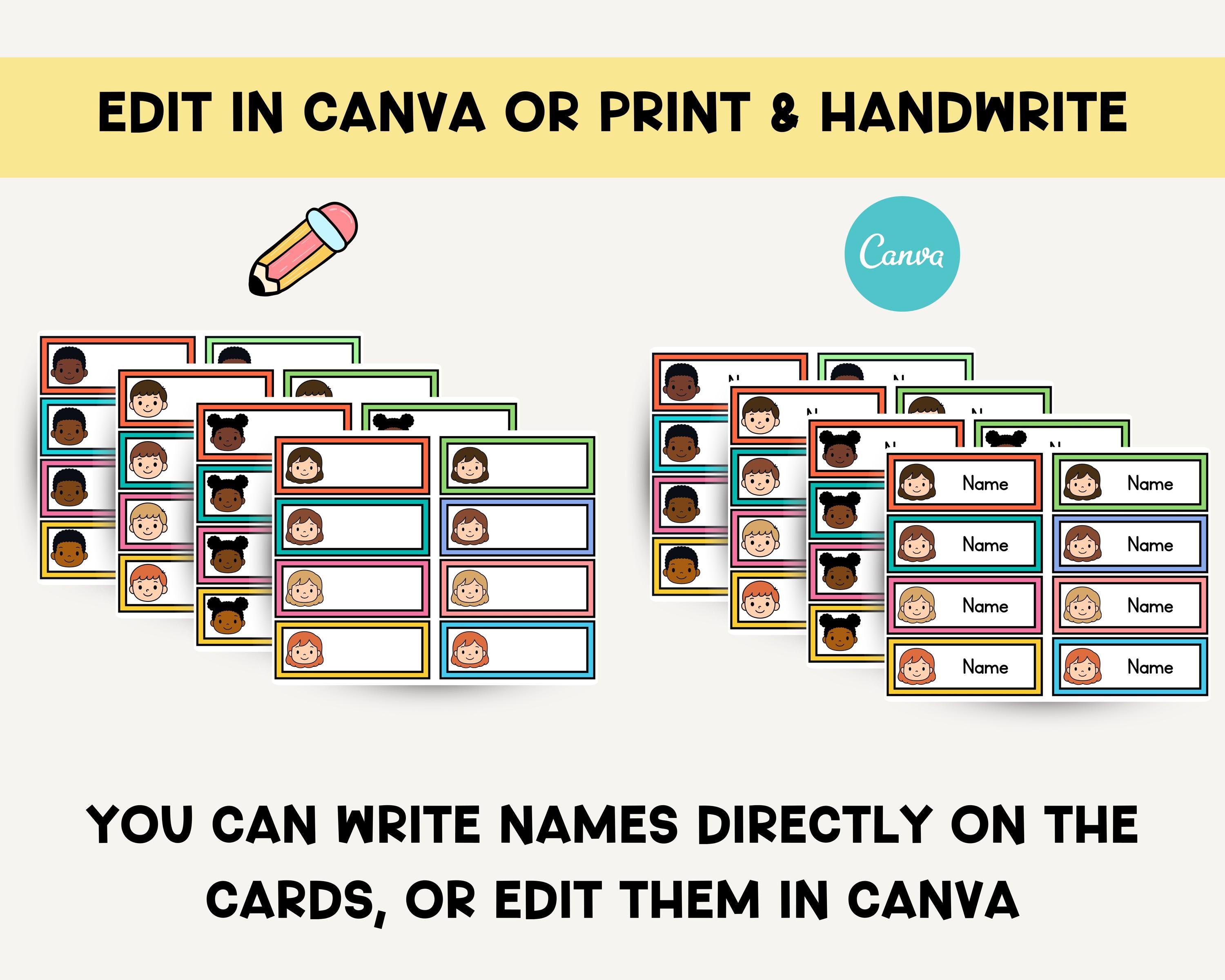 Classroom Job Chart: Fun, Colorful Cards & Editable Name Tags (PDF) - Etsy