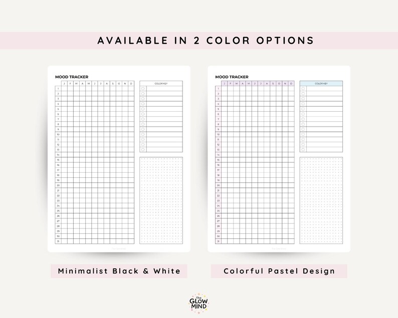 Printable Mood Tracker, Digital Download Mood Tracking Template, A4, A5 ...