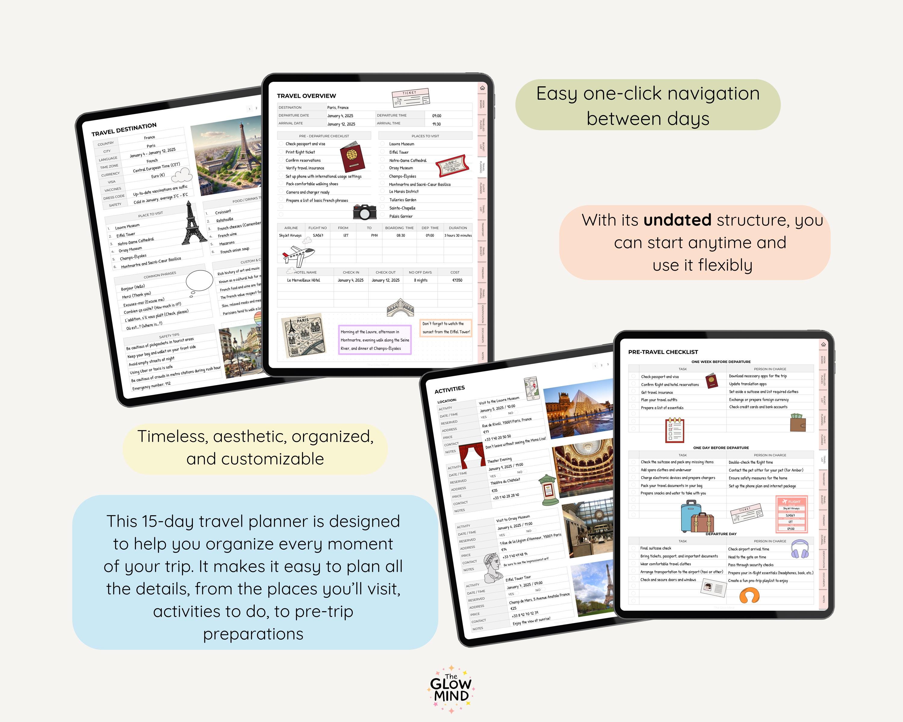 Digital Travel Planner, Organize Your Trips Budget, Ultimate Travel ...