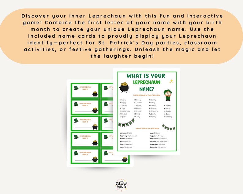 What is Your Leprechaun Name, St. Patrick's Day Leprechaun Name ...