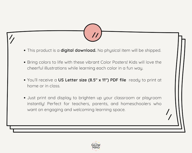 Classroom Color Poster Set: Educational Wall Art (digital Download) - Etsy