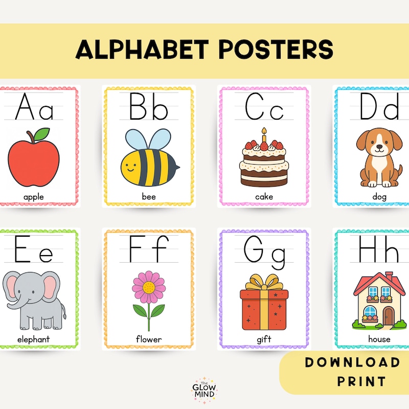Alphabet Poster - Etsy UK