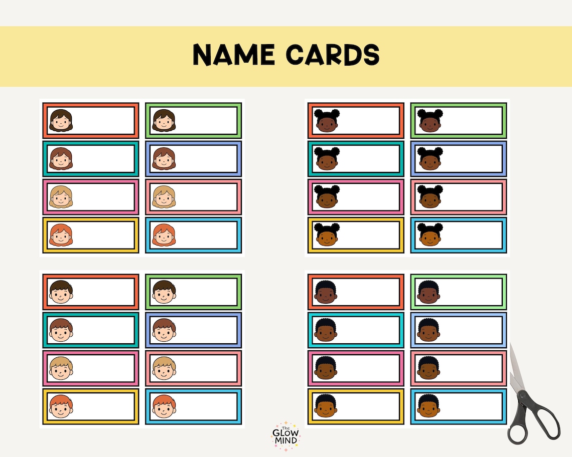 Classroom Job Chart: Fun, Colorful Cards & Editable Name Tags (PDF) - Etsy