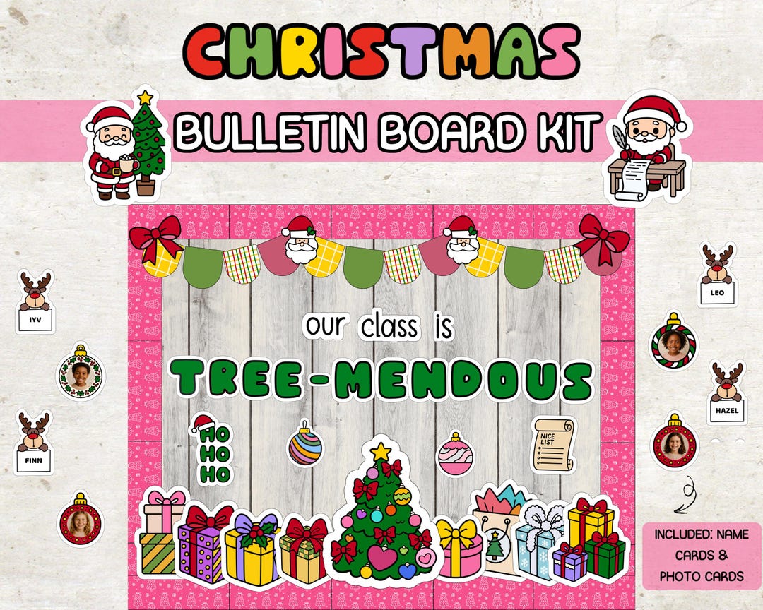 Christmas Bulletin Board Kit – Tree-mendous Christmas Class | Classroom ...