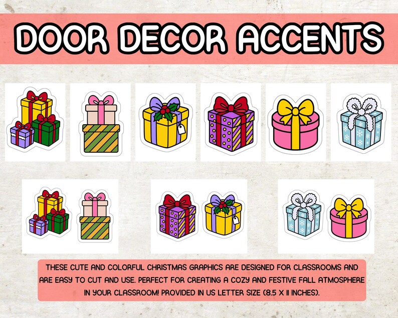 Christmas Classroom Door Decor – Welcome to Our Merry Class Door Kit - Etsy
