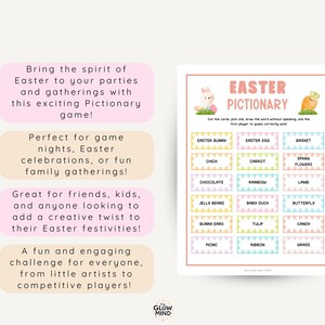 Easter Pictionary Game, Printable Easter Activity for Kids & Family ...