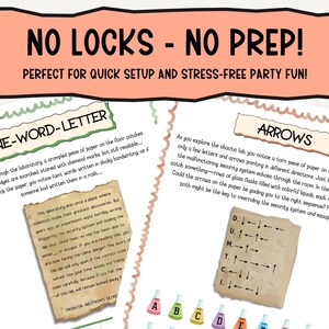 Science Lab Escape Room Game: Kids Mystery Puzzle (printable) - Etsy
