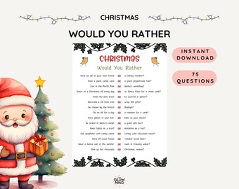 Christmas Would You Rather Game - Etsy UK