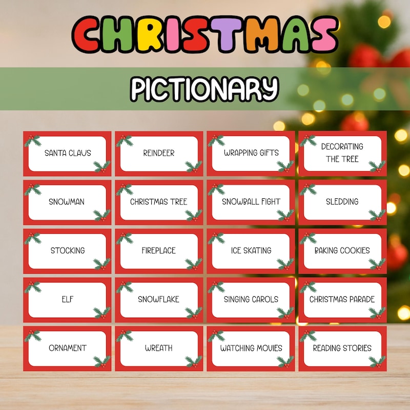 Weihnachts pictionary - Etsy.de