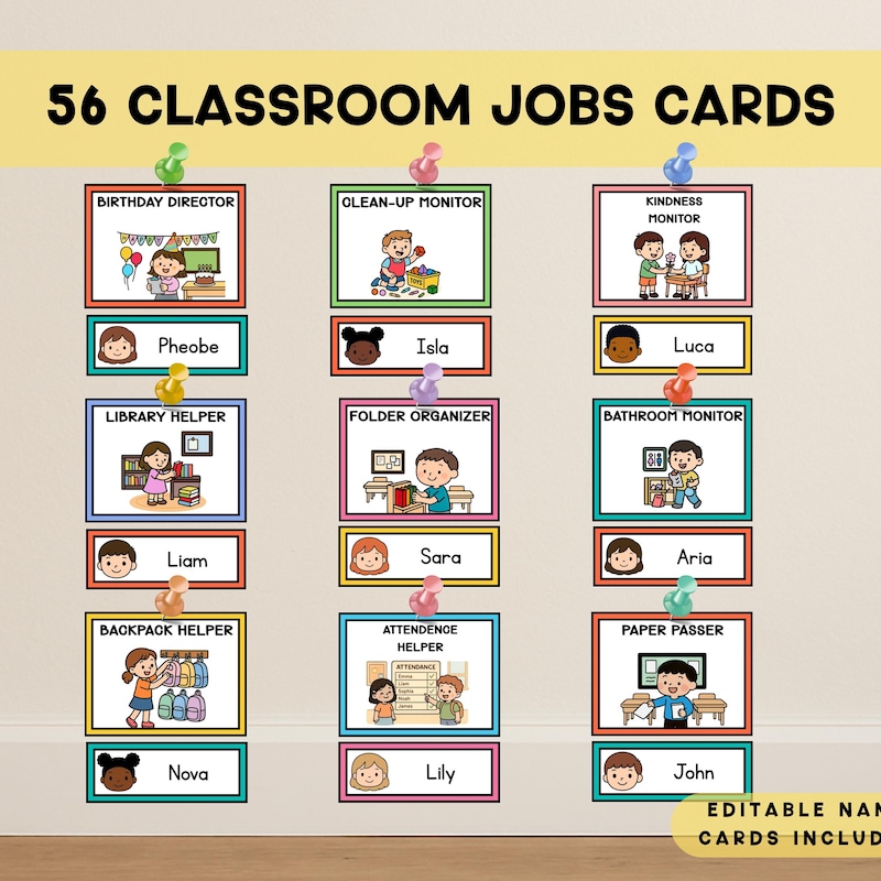 Classroom Jobs Chart - Etsy