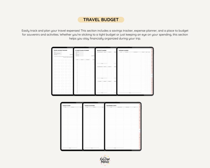 Digital Travel Planner, Organize Your Trips Budget, Ultimate Travel ...