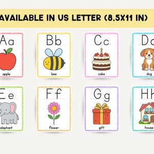 ABC Alphabet Posters: Classroom & Preschool Learning (digital Download ...