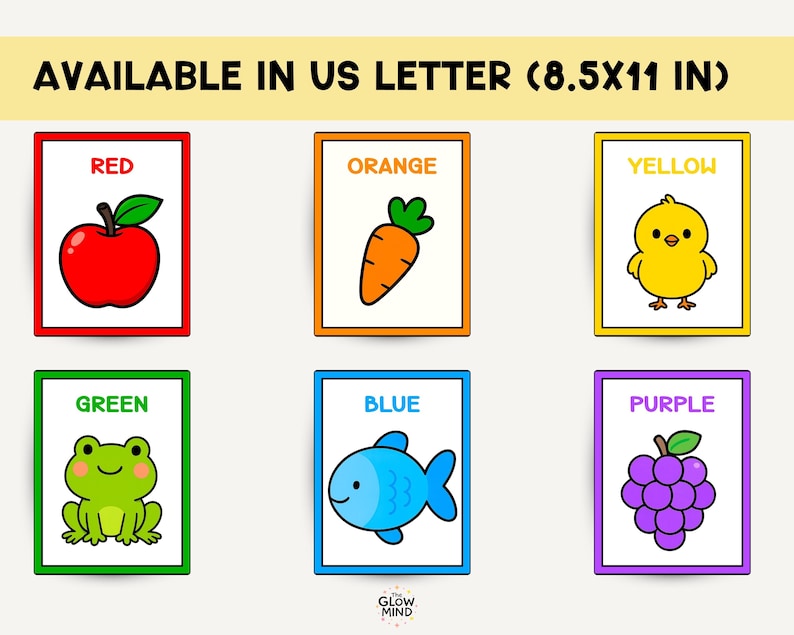 Classroom Color Poster Set: Educational Wall Art (digital Download) - Etsy