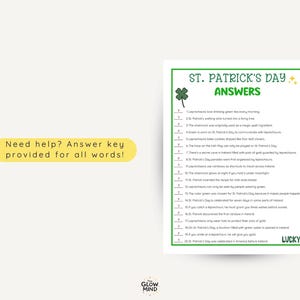 St. Patrick's Day True or False Game: Irish Trivia (PDF) - Etsy