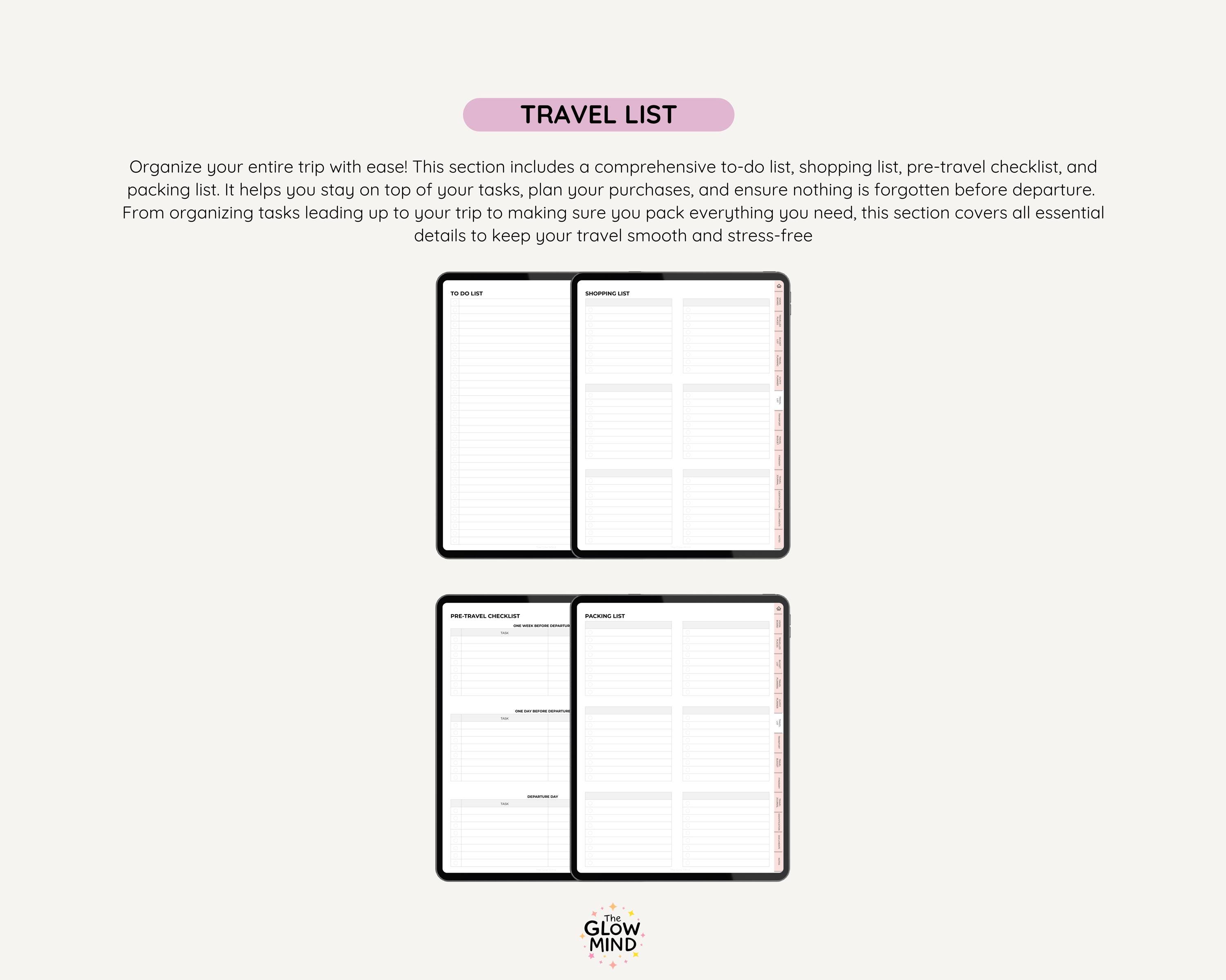 Digital Travel Planner, Organize Your Trips Budget, Ultimate Travel ...