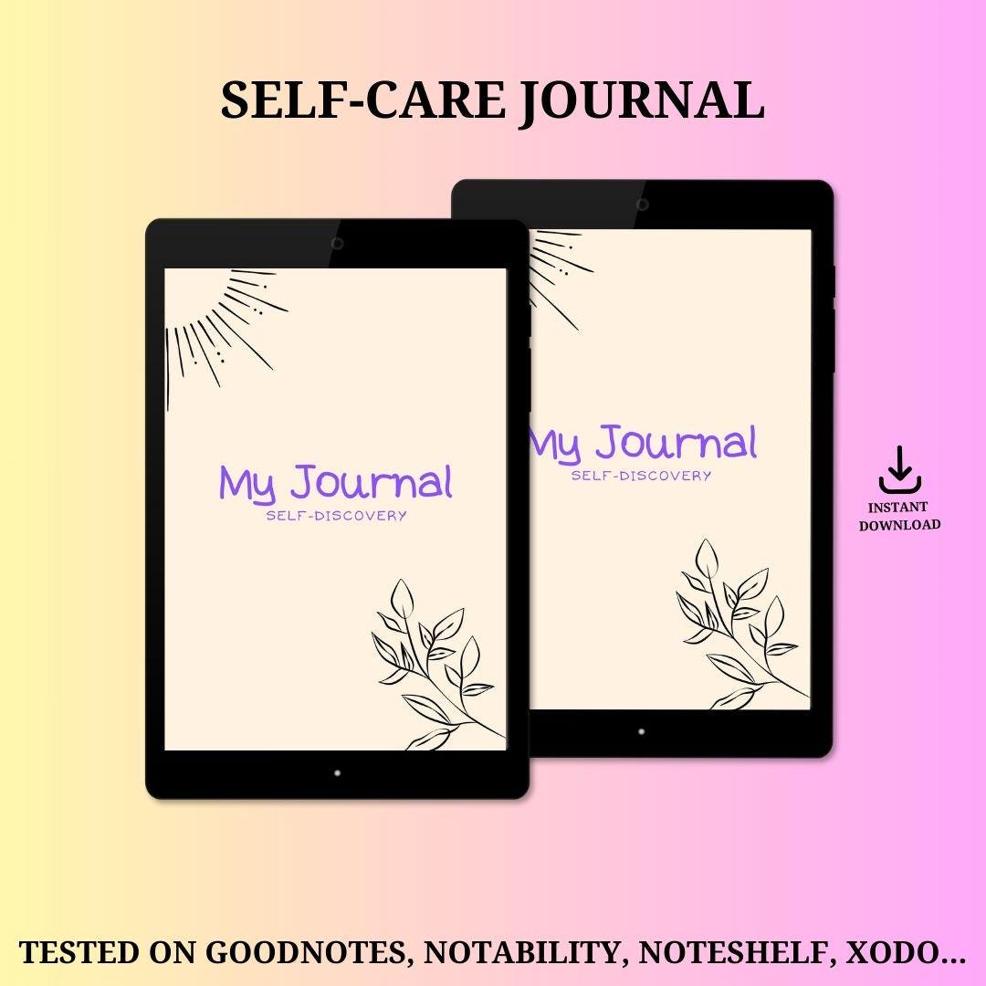 Digital Self Care Journal, Goodnotes Journal, Self Care Planner ...
