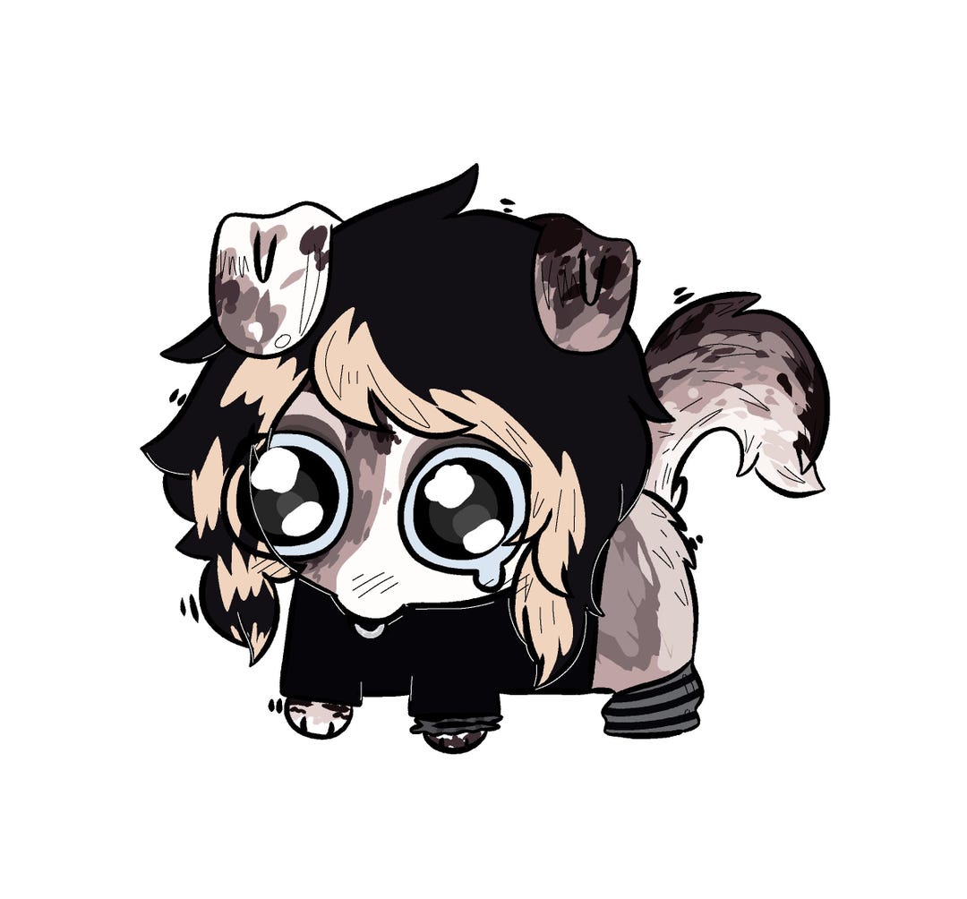 Crying Shaking Furry YCH Chibi Fullbody Tearful Pose Custom Fursona or ...