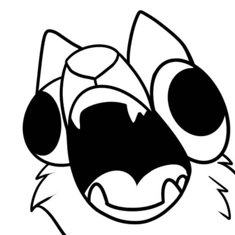 BASE FILL Custom Screaming Chibi Furry OC Art: Digital Commission ...