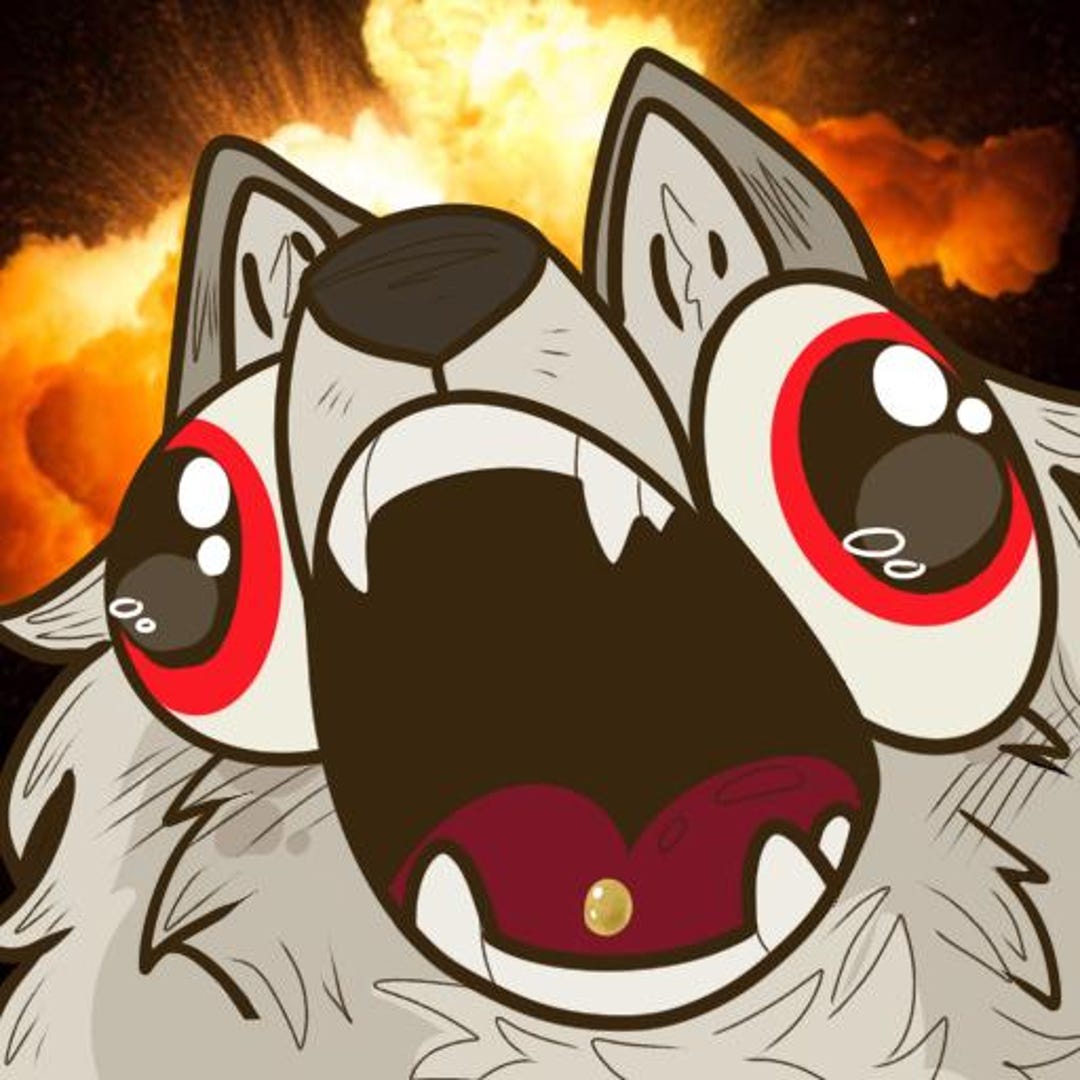 BASE FILL Custom Screaming Chibi Furry OC Art: Digital Commission ...