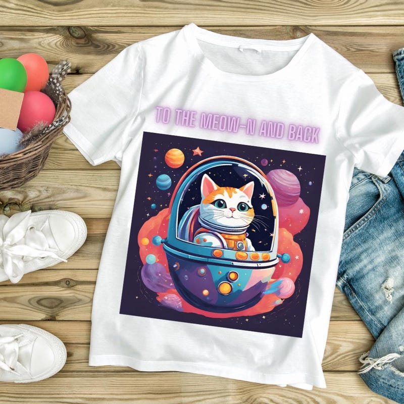 Space Cat Shirt - Etsy