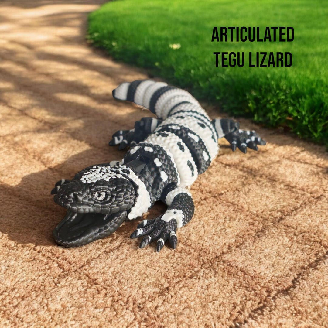 Articulated Tegu Lizard | 3d Printed | High Quality | Perfect for Kids ...