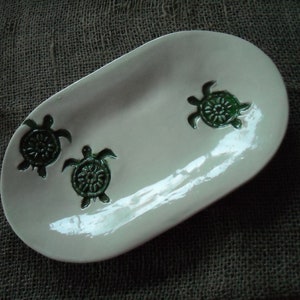 Turtle Dish Turtle Pottery Nautical Pottery Nautical Ceramics - Etsy