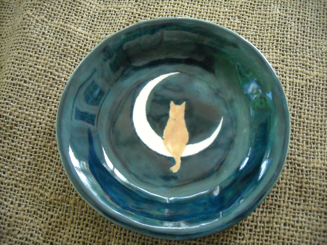 Cat Dish - Handmade Pottery - Cat Lovers Dish - Pet Dish - Pet Bowl ...