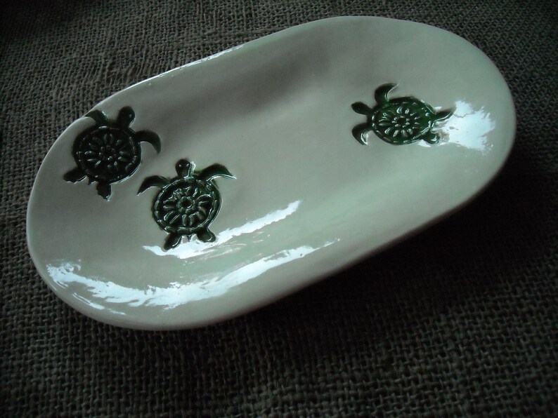 Turtle Dish Turtle Pottery Nautical Pottery Nautical - Etsy