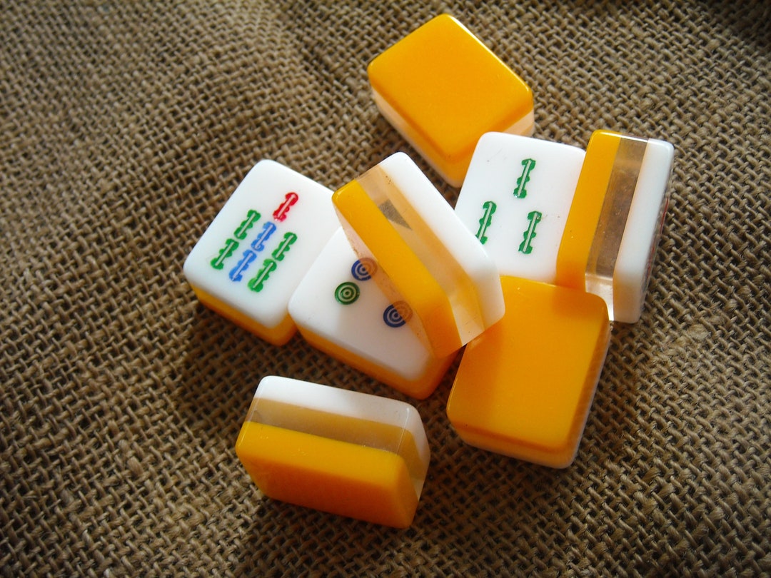 8 Triple Layer Mahjong Tiles Mah Jong Tiles for Crafts Mahjong Crafts ...