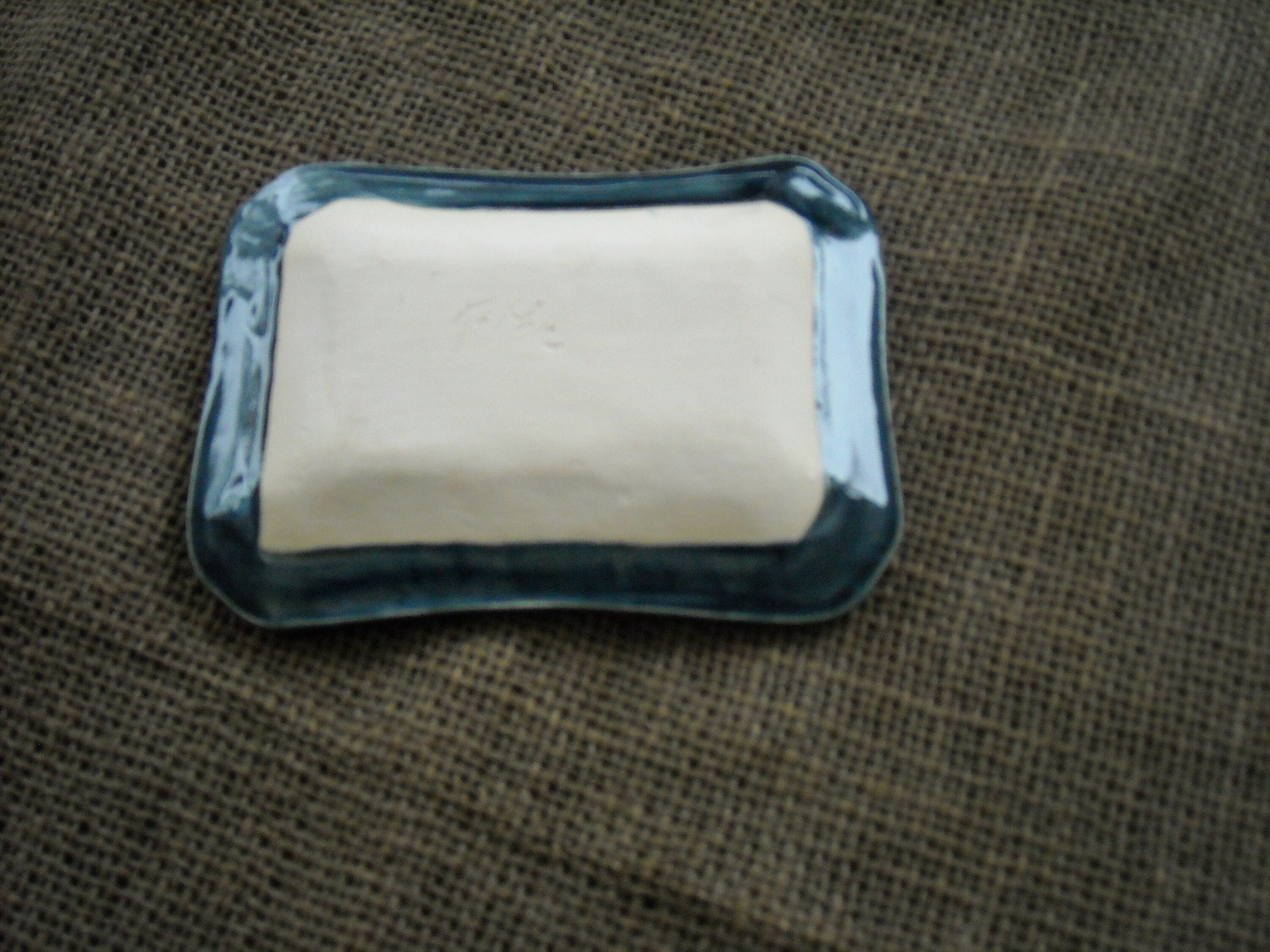 Ceramic Soap Dish - Lace Decorated Soap Dish - Bathroom Decor ...