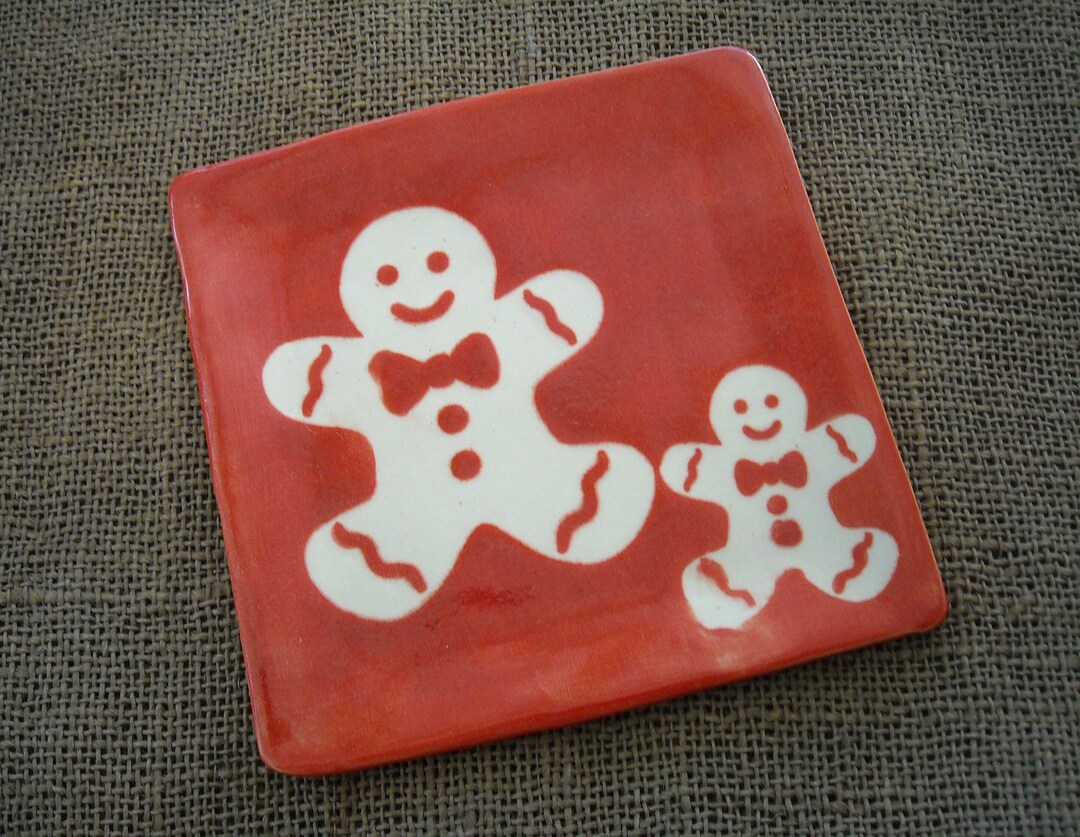 Gingerbread Man Dish -holiday Dish - Christmas Dish - Holiday Gift ...
