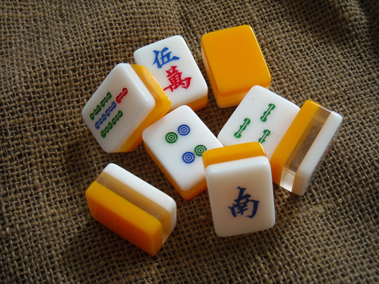 8 Triple Layer Mahjong Tiles Mah jong Tiles for Crafts | Etsy