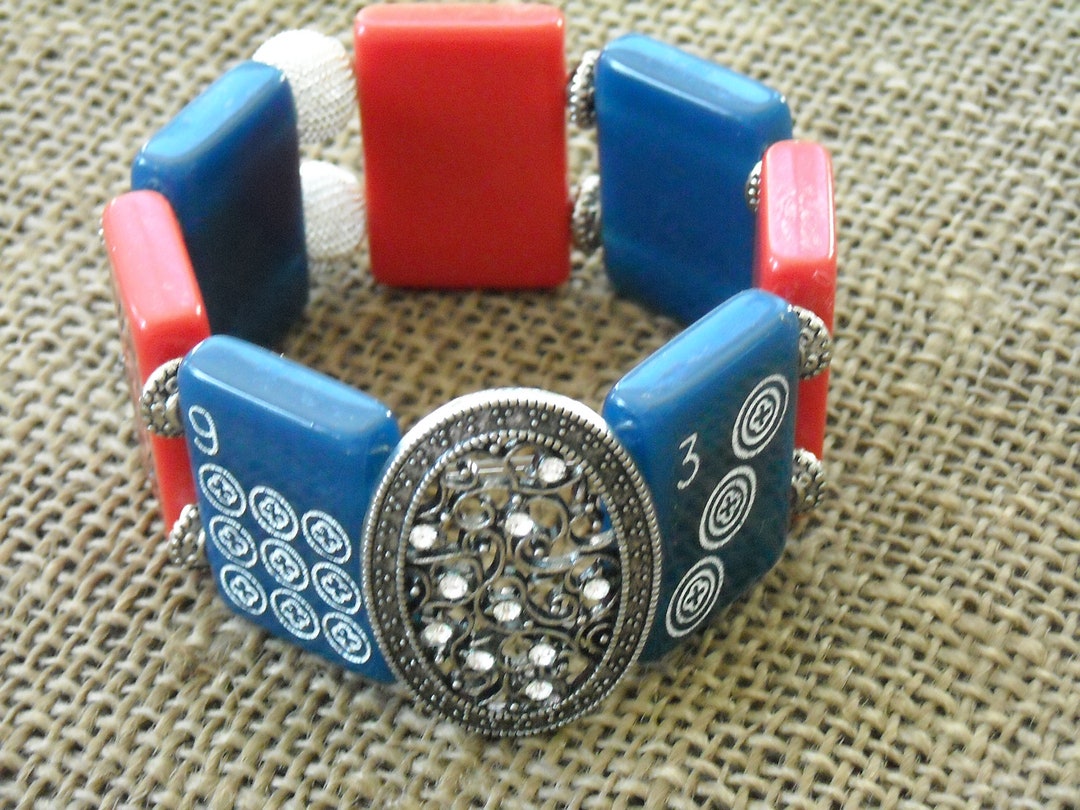 Mahjong Bracelet - Mahjong Gift - Free Shipping -colorful Mahjong - Mah ...