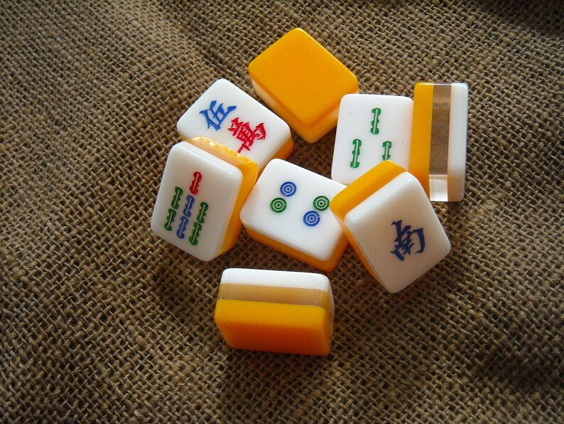 8 Triple Layer Mahjong Tiles Mah Jong Tiles for Crafts - Etsy