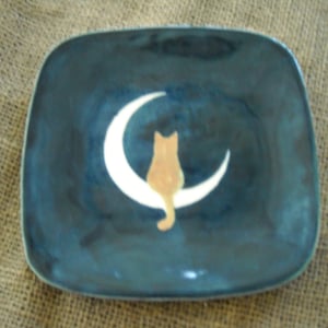 Ceramic Cat Dish Cat Plate Handmade Ceramics Cat Dish - Etsy