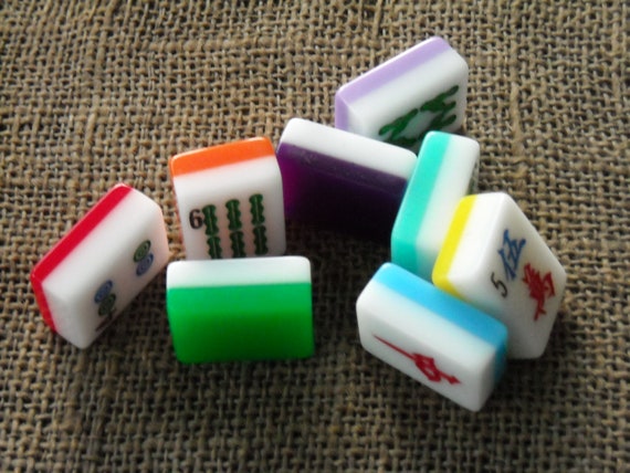 8 Mahjong Tiles Mahjong Tiles for Crafts Mahjong Crafts | Etsy