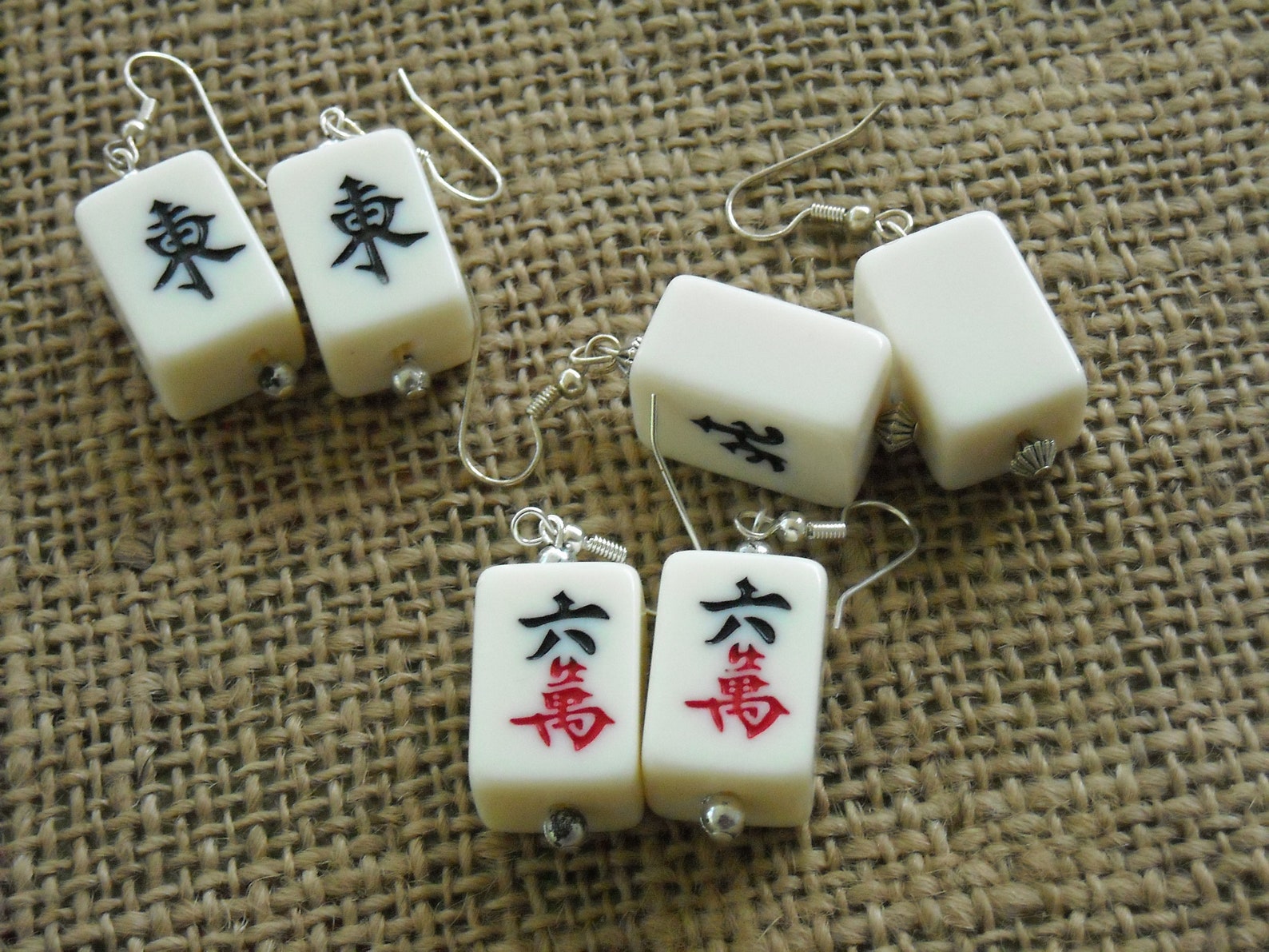 Mahjong Earrings Mahjong Gift Lucky Mahjong Jewelry | Etsy