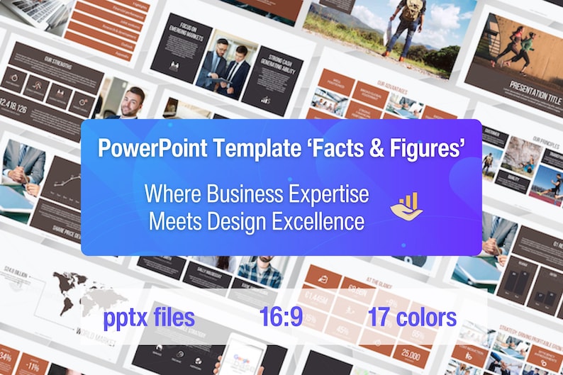 Powerpoint Presentation Template Facts & Figures | Professional ...