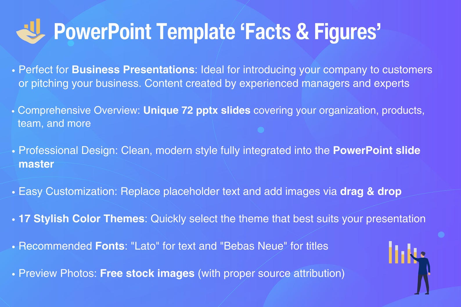 Powerpoint Presentation Template Facts & Figures | Professional ...