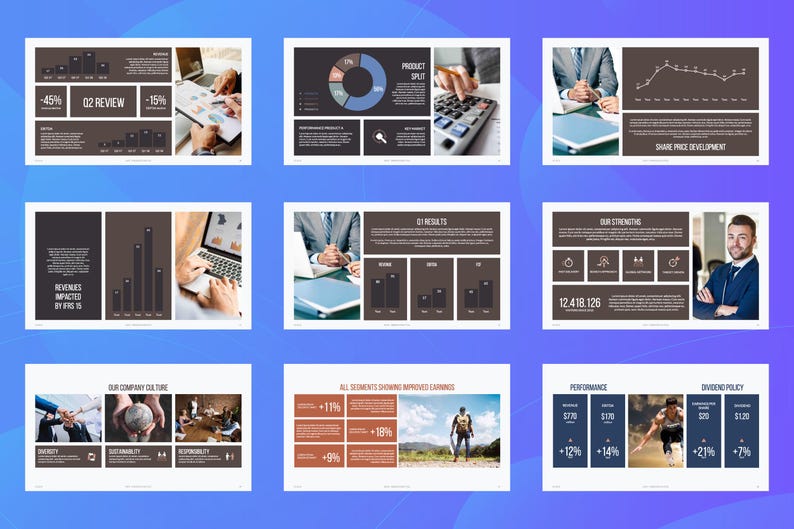 Powerpoint Presentation Template Facts & Figures | Professional ...