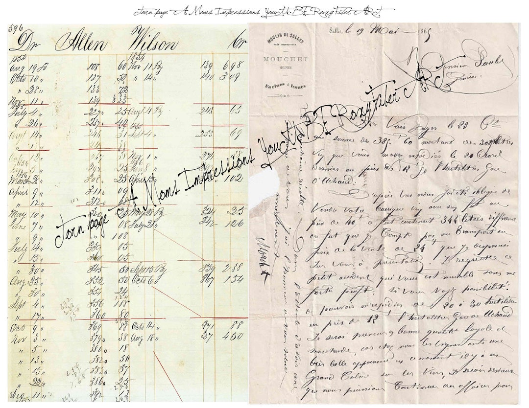 Torn Page Digital Collage Sheet, Tear Sheet, 1 File, Junk Journal - Etsy