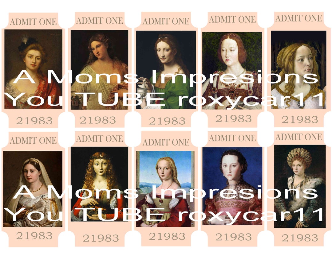 Renaissance Ticket Digital Down Load - Etsy