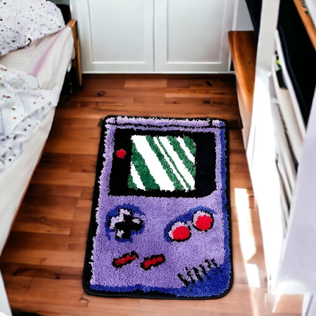 Gameboy Rug Gameboy Carpet Game Console Rug Game Console Carpet Gaming ...