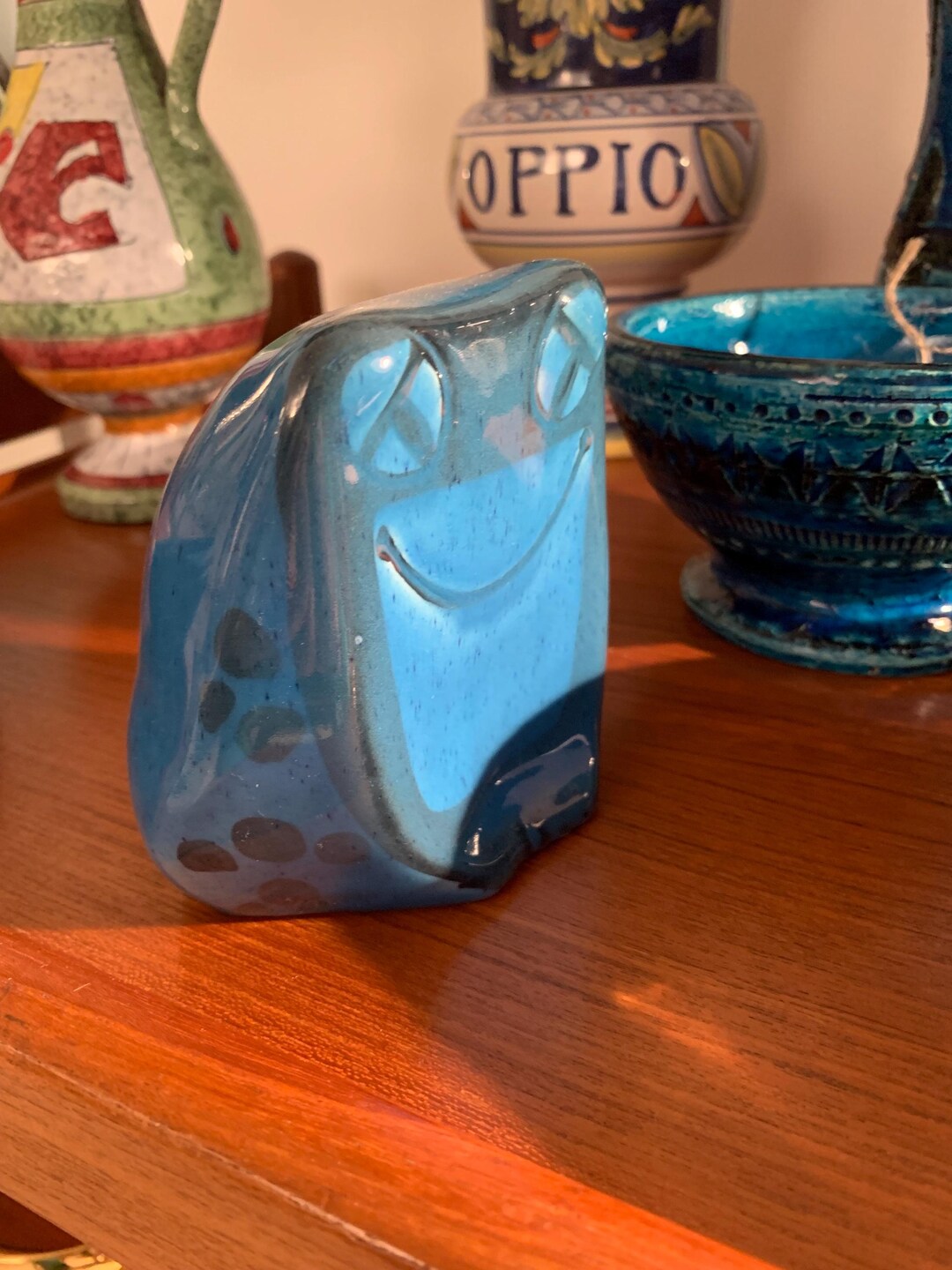 Baldelli Frog Money Box Ceramic Italy 60s Vintage Blue - Etsy