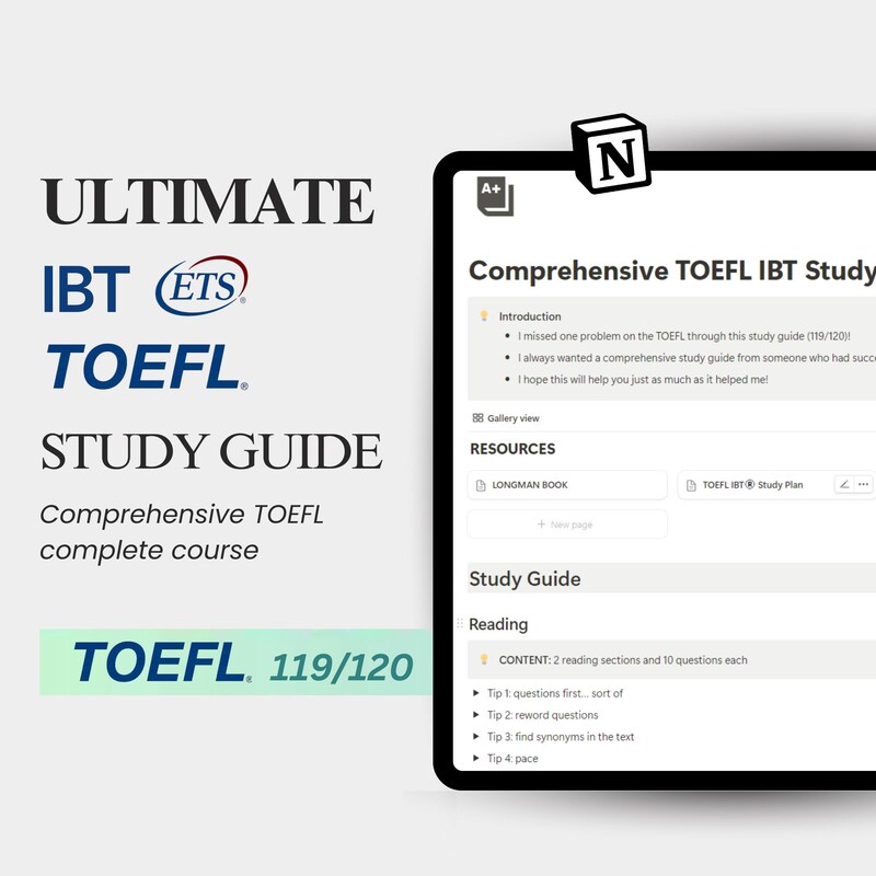 Toefl - Etsy