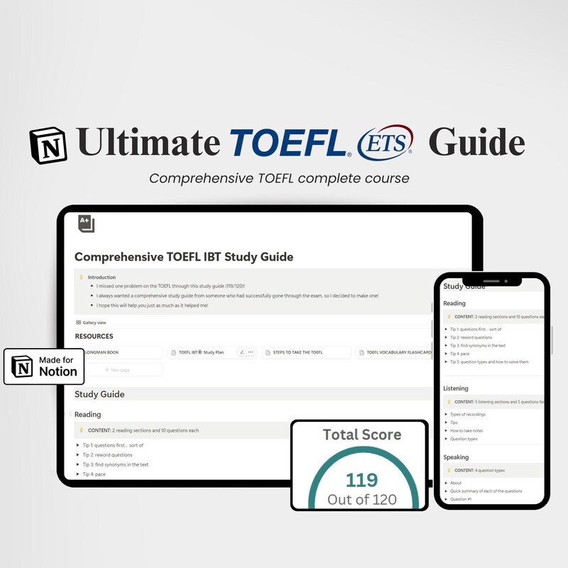 Toefl - Etsy