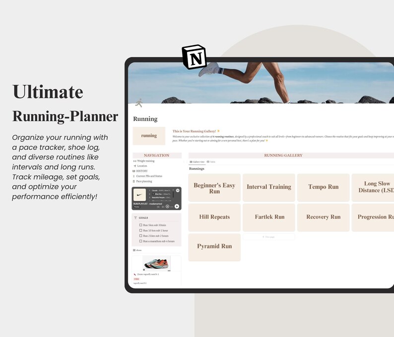 Ultimate Fitness Planner Track Workouts, Habits, Sets and Reps Set ...