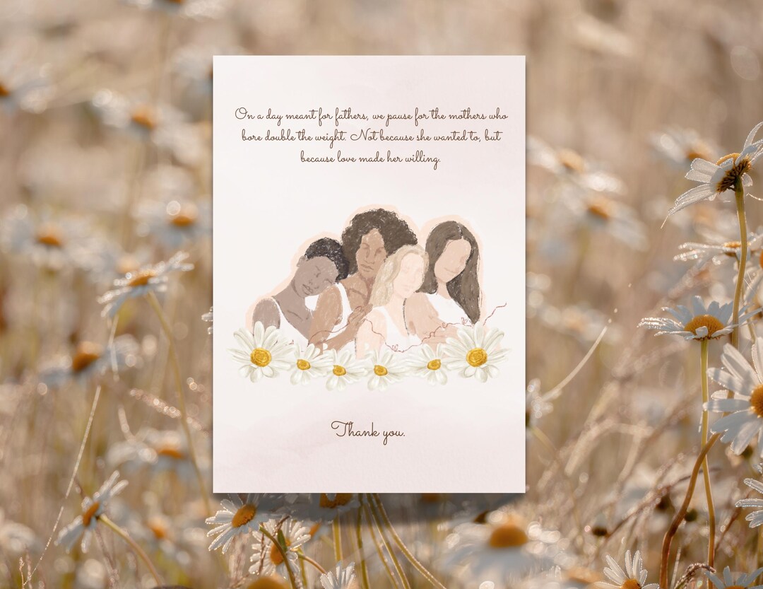Mother’s Appreciation -father’s Day Card • for Moms Who Played Both ...