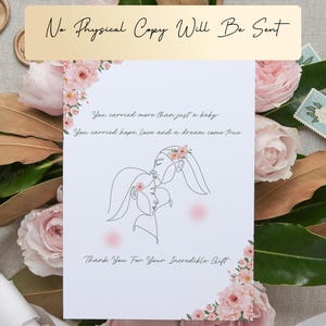 Surrogacy Thank You Card: Heartfelt Gift for Surrogate Mother ...