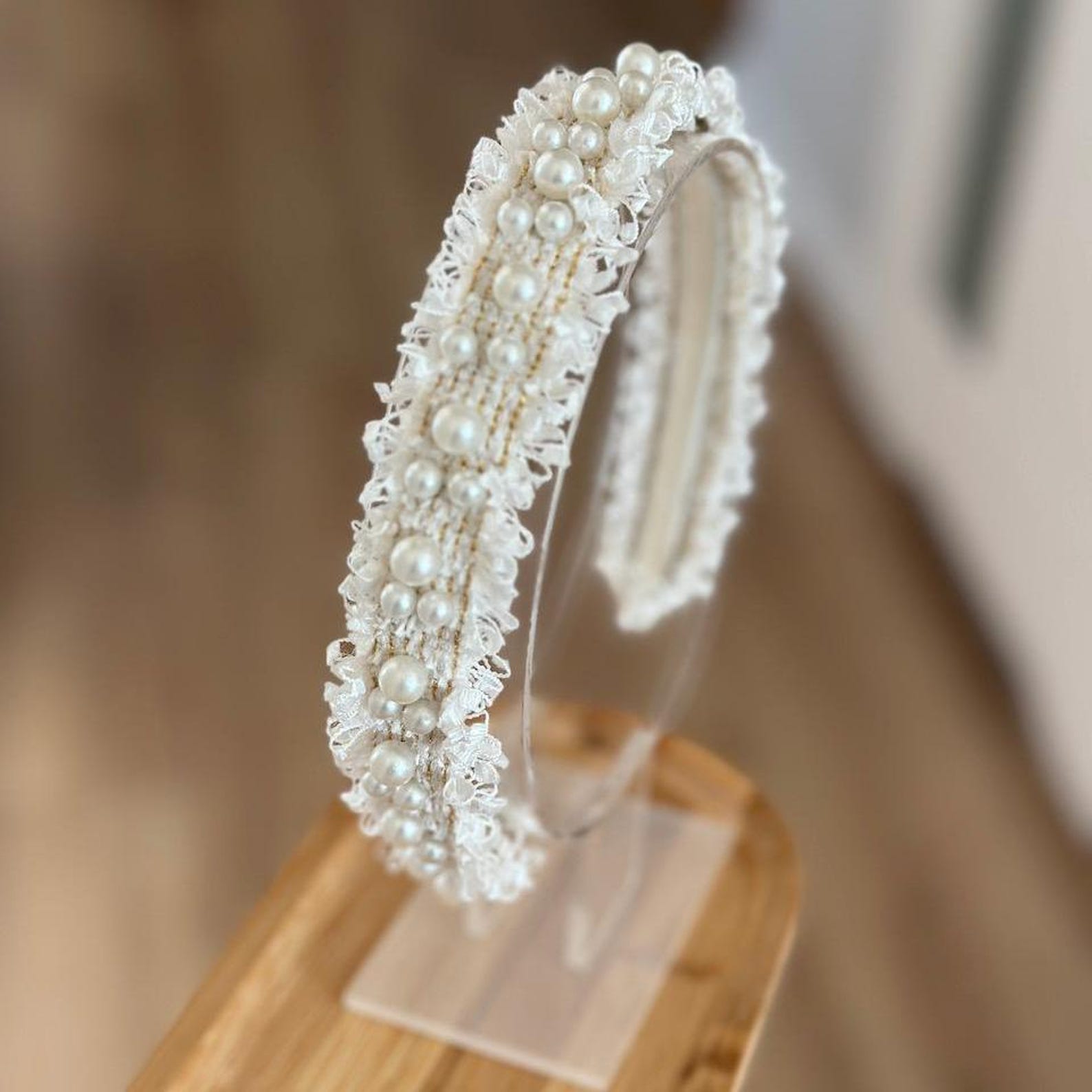 Holy Communion Headband / Flower Girl Headband / Alice Band / Baptism ...